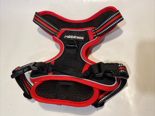 Dog Harness Small No Pull Body Leash Easy Fit No Escape Red & Black ...