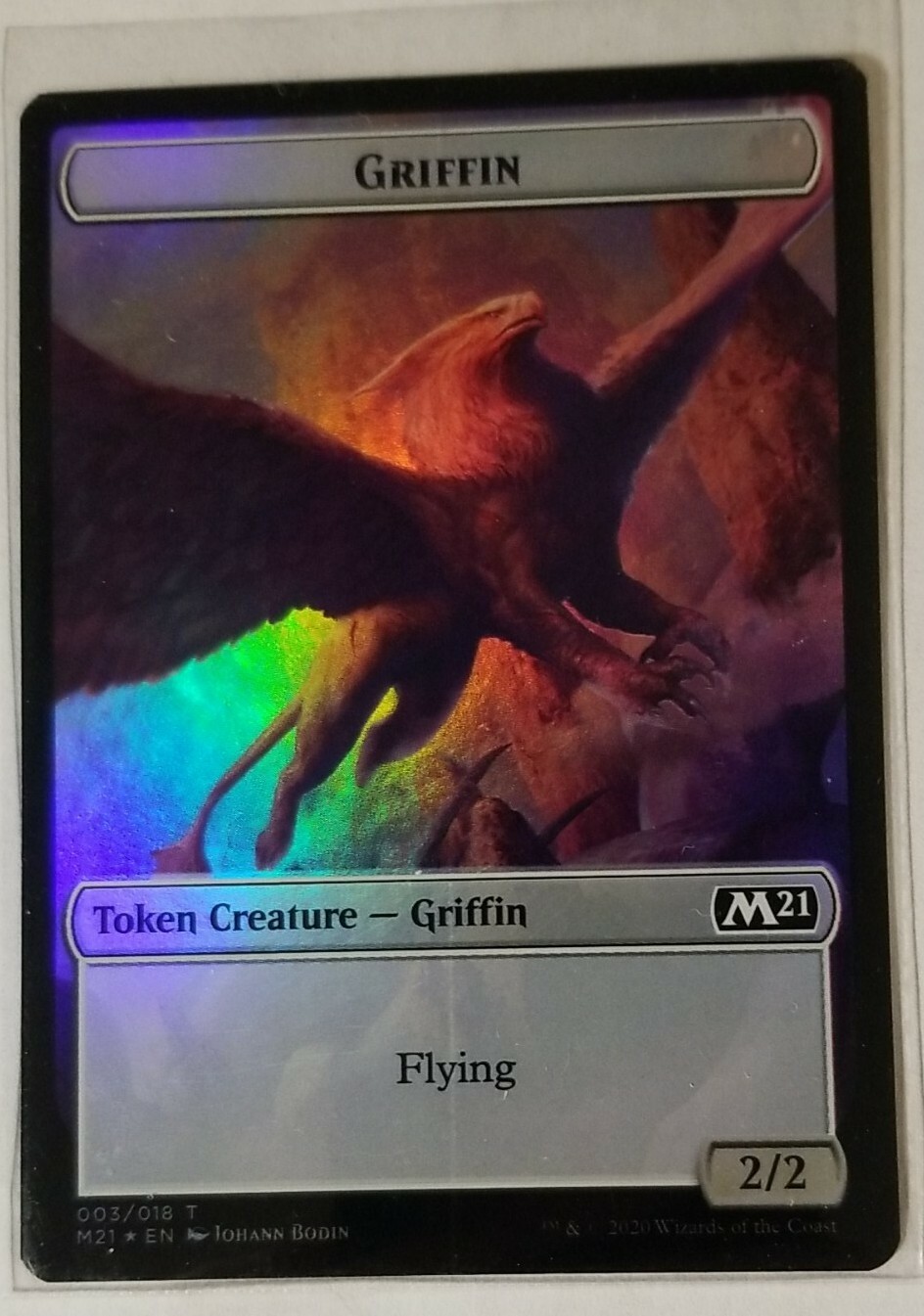 MTG Dog Token-Griffin Token Core Set 2021 019 003/018 Foil Token NM | eBay