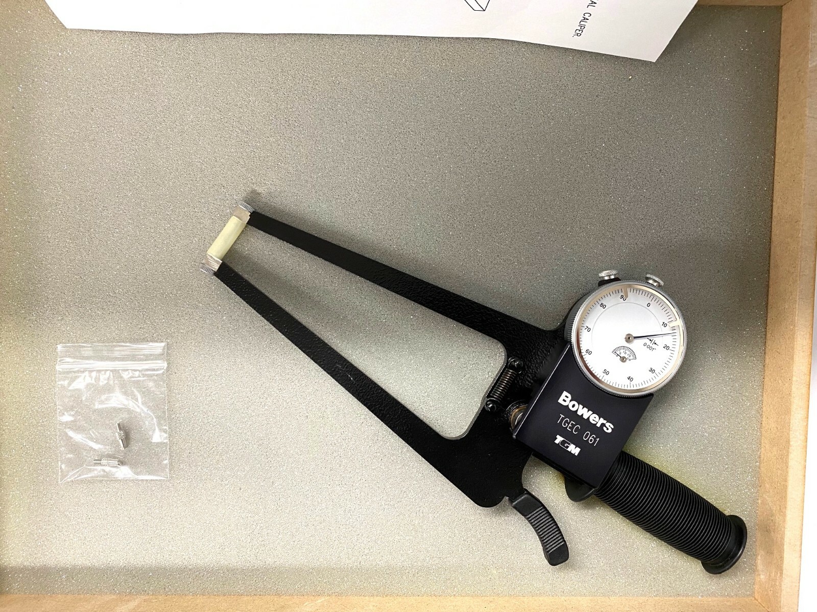 Fowler 52-554-601-0 Bowers Long Range External Dial Caliper Gage, 0-2 ...