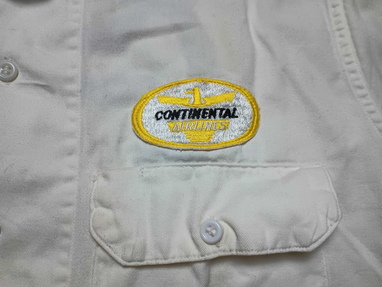 1960s Chainstitch Mechanic Work Shirt vtg Continental… - Gem