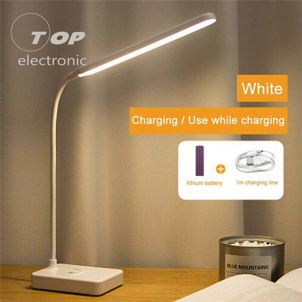 Led Desk Lamp USB Touch Dimmable Reading Light Student Study Bedside ...