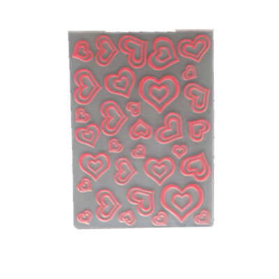 Love Hearts Plastic Embossing Folders Dies Stencil DIY Album Template ...