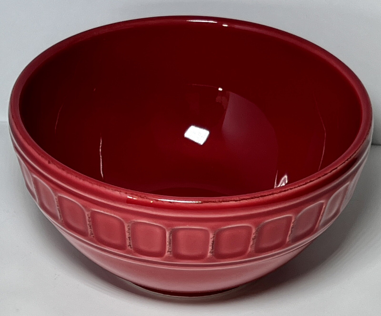 Matceramica Brick Red Bowl Made in Portugal 3”T x 6”W Excellent Used ...