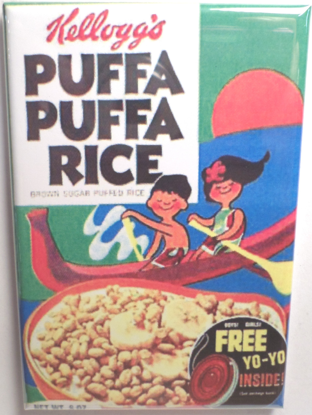Puffa Puffa Rice Vintage Cereal Box 2" x 3" Refrigerator or Locker ...