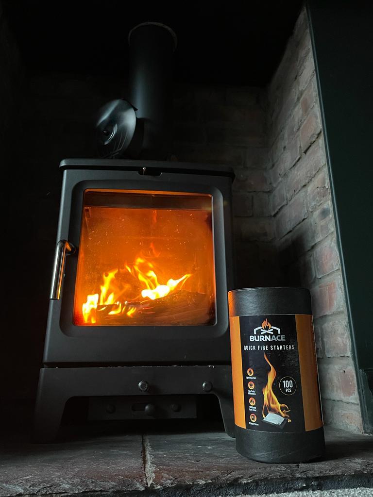 BURNACE Firelighters - 100 Fire Lighter Sachets BBQ'S, Stoves ...