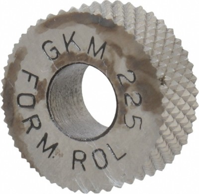 5/8" Diam HSS Male Diamond Knurl, 30° Helix, 90° Teeth, Circular Pitch ...