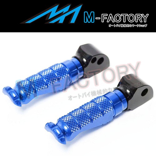 Blue CNC R-Fight Rear Foot Pegs For Yamaha YZF R1 00-19 18 17 16 15 14 ...