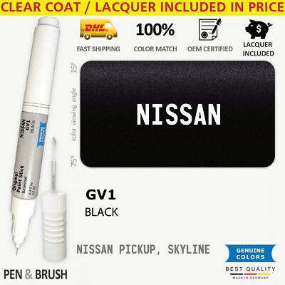 GV1 Touch Up Paint for Nissan Black NISSAN PICKUP SKYLINE BLACK Pen ...