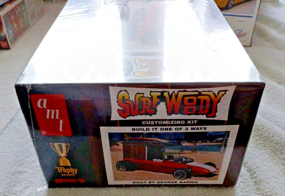George Barris AMT Hot-Rod Surf HEARSE! Surf Woody 3-in-1 Model Kit Tom ...