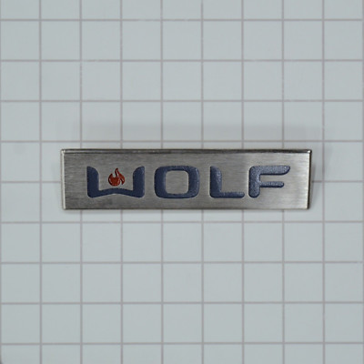 Wolf 816330 Large Logo Badge – Stainless Steel Emblem for WOLF Ranges ...