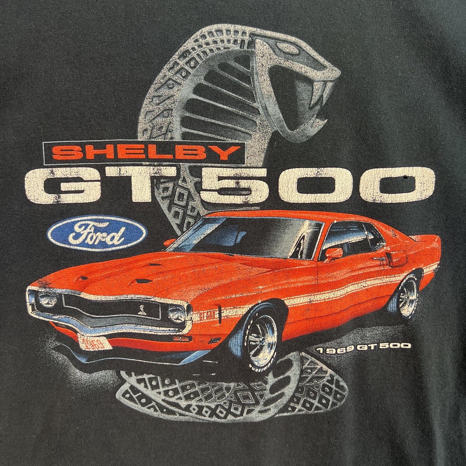 Vintage Ford Shelby Mustang GT500 Racing Car T Shirt … - Gem