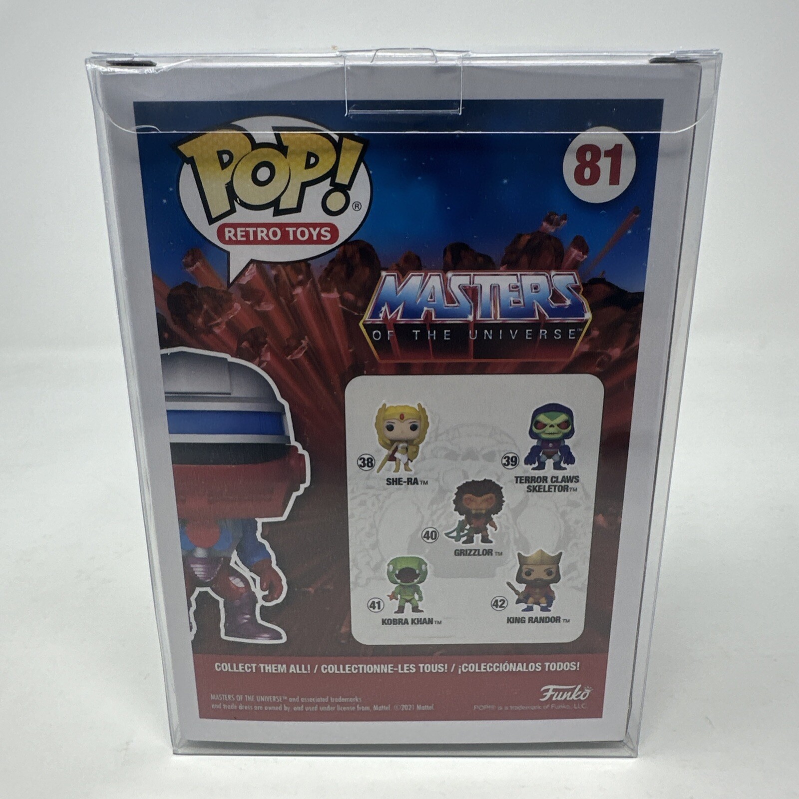 Funko Pop! MOTU Roboto #81 SIGNED BY ALAN OPPENHEIMER Toy Tokyo 2021 LE ...