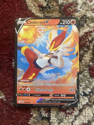 Pokémon TCG Cinderace V Shining Fates 018/072 Holo Ultra Rare | eBay