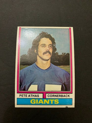 1974 New York Giants Pete Athas 494 Topps Football Card | eBay