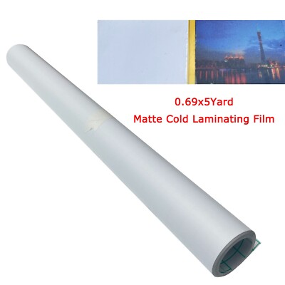 1Roll 0.69x5Yard Matte Cold Laminating Film Matte Adhesive Laminating ...