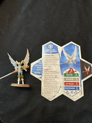 Heroscape Raelin The Kyrie Warrior Jandar unique hero 2004 HS105 Hasbro ...