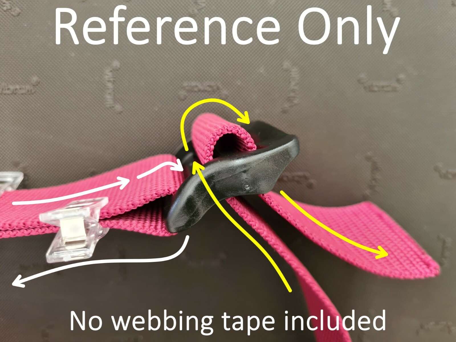 YKK 25/50mm Strap Adjuster Ladder Lock Slider Release Buckle Plastic # ...