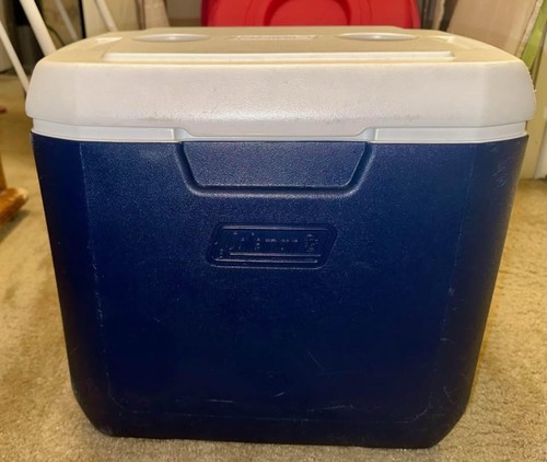 Coleman Vintage Picnic Lunch Cooler Can Ice Chest Box Snap Slotted Top ...