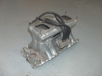 Weiand BB Chevy Tunnel Ram Intake Manifold CR 1985 w/ 2x4 Dual Quad ...