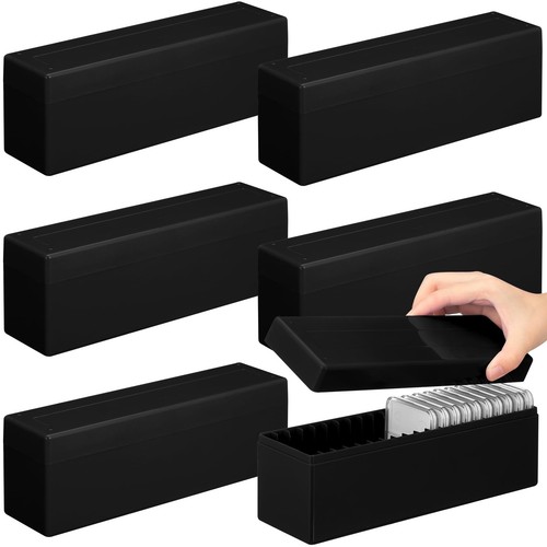 6 Pcs Plastic Coin Storage Box Case with 20 Slab Coin Holders ...