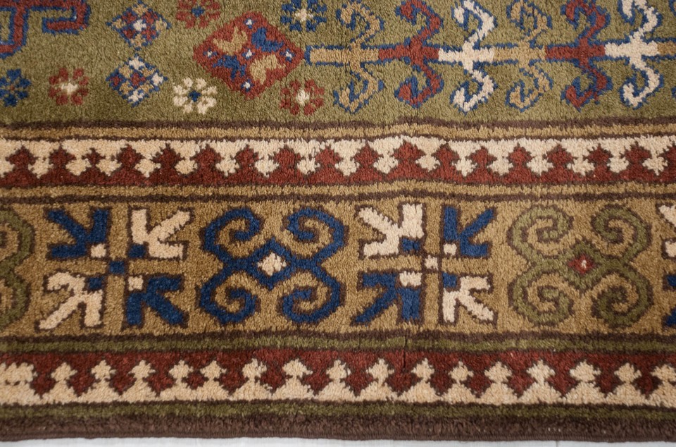 RRA 6x9 vintage Siberian Caucasian design Olive Green Rug 27491 | eBay