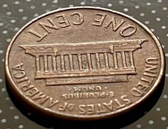 1963 D Lincoln Memorial penny Offset Rim Good Condition L on Edge Error ...