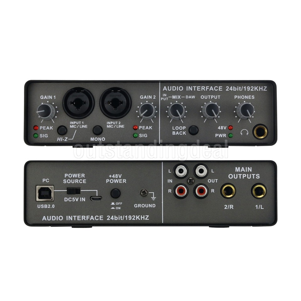 Q24 External USB Sound Card 24Bit/192KHz for Livestreaming Phone ...