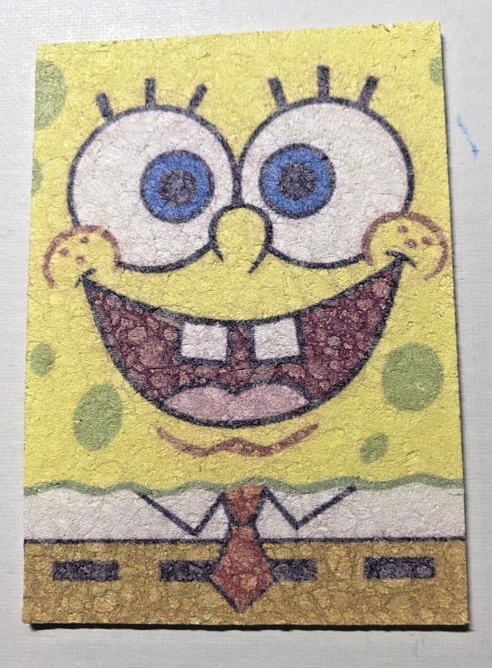 2009 Topps Spongebob Square Pants Series 1 Grail Set Real Sponge 5 Card ...