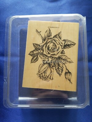 Stampin Up Stipple Rose Rubber Stamp Set | eBay