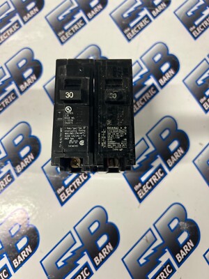 Siemens ITE Q130 (2) 30 Amp 120 Volt 1 Pole Plug In Circuit Breakers ...