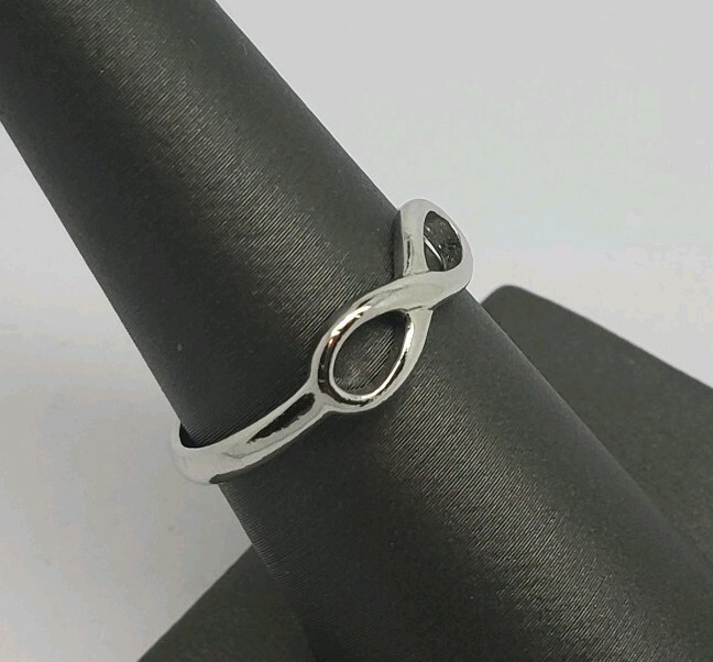 STERLING SILVER INFINITY RING SIZE 7.5 | eBay