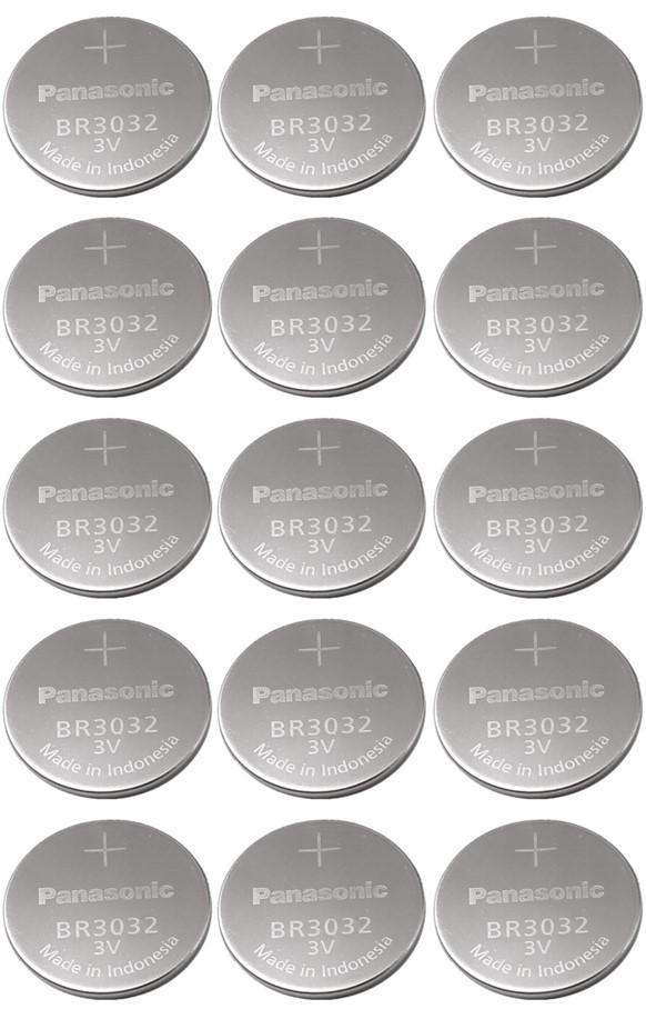 15 Panasonic Br3032- Br 3032 3V Lithium Button Cell Batteries | eBay