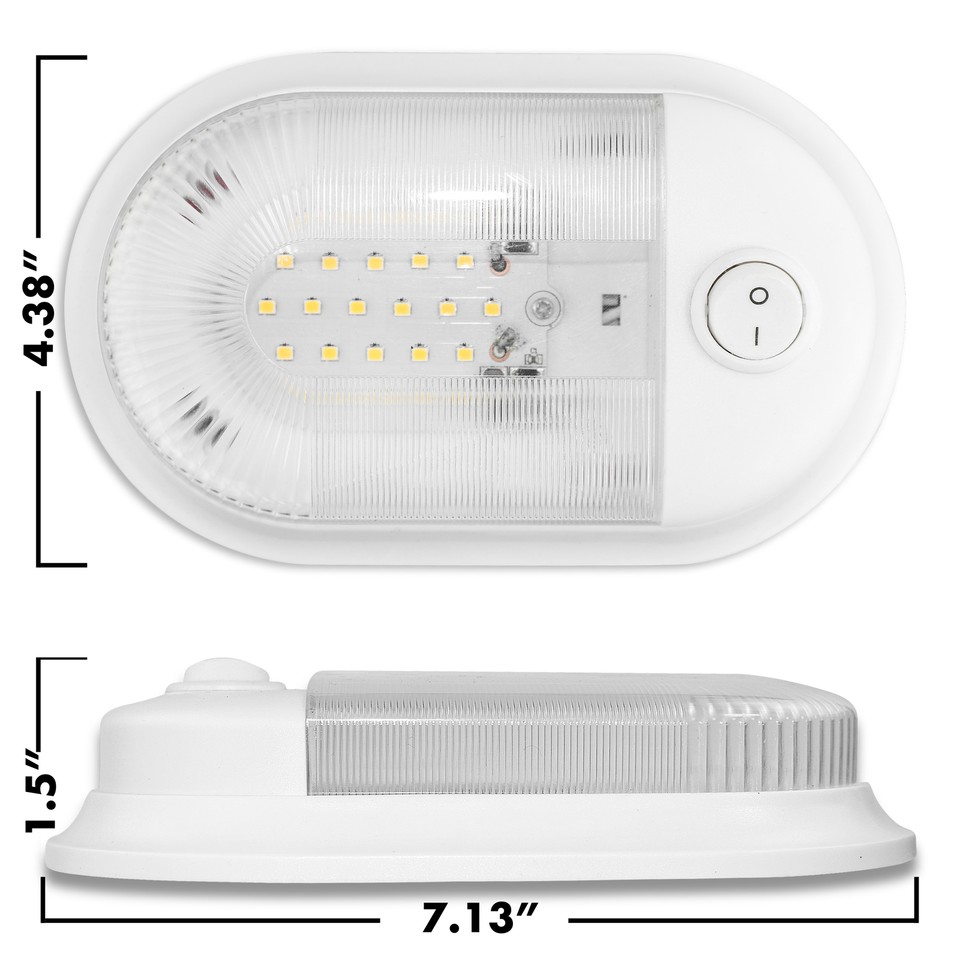 RV Lights Interior 325LM, Camper Lights, Dimmable 12v Volt Led Fixture ...