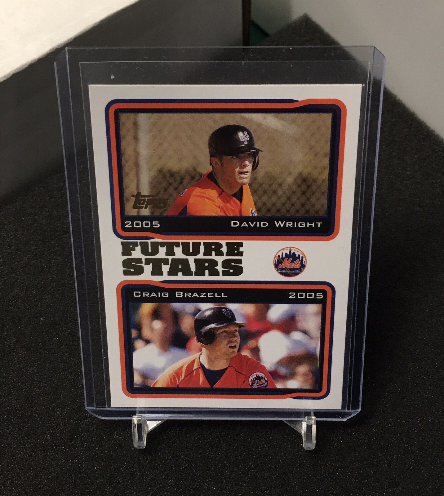 David Wright Rookie 2005 Topps card 330 New York Mets RC Craig Brazell ...