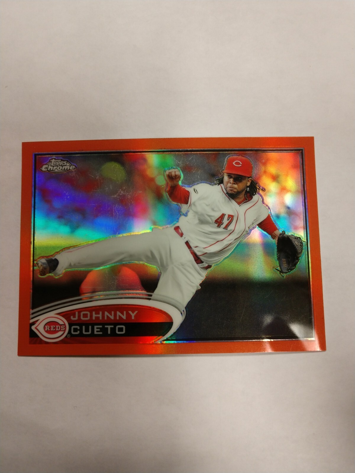 2012 Topps Chrome - Orange Refractor #148 Johnny Cueto for sale online ...