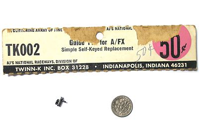 1pc RARE 1970s AJ's TWINN-K HO Slot Car GUIDE PIN AFX Magnatraction Hop ...