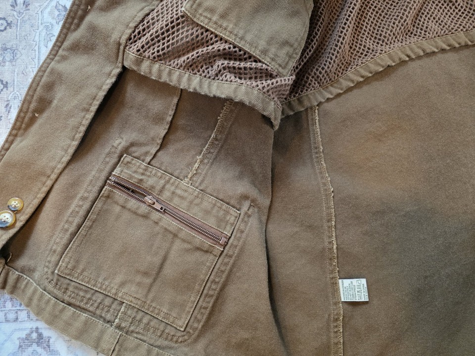 Vintage 48 ORVIS Zambezi Blazer Leather Patch Hunting Safari Jacket ...