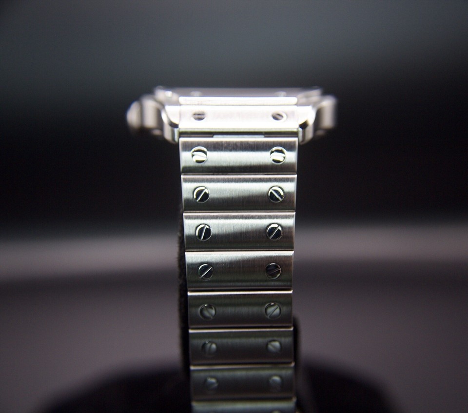 Cartier Santos Medium Steel Mens Watch WSSA0010 4075 Box And Papers ...