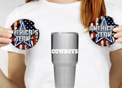 Americas Team/ Dallas Cowboys Coaster & Decal Set / Cowboys Window ...