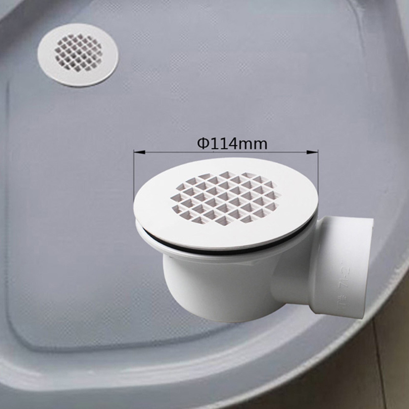 Low Profile Shower Drain Replacement Accessorie 1.5 Side Outlet Drain ...