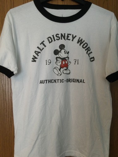 Walt Disney World- Mickey Mouse -1971-Authentic-Original - White W ...