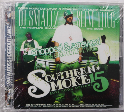 DJ SMALLZ & SLIM THUG "SOUTHERN SMOKE 15" CD [NEW SEALED] CHOPPED ...
