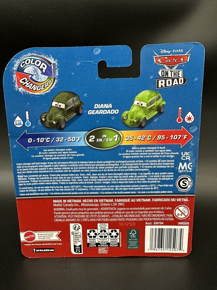 NEW Disney Pixar Cars COLOR CHANGE 1:55 2022 Cars on The Road Choose ...