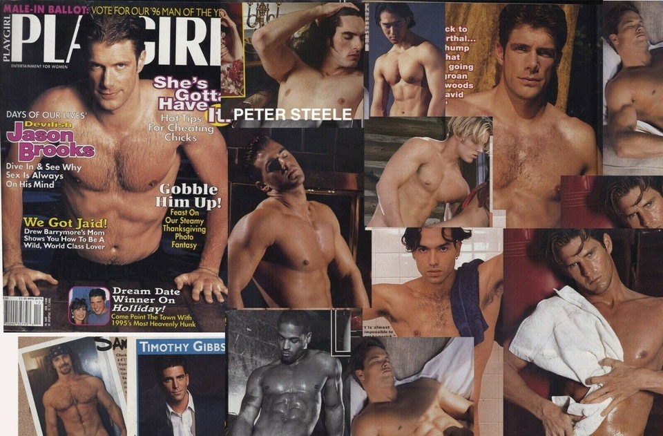 PLAYGIRL 12-95 DECEMBER 1995 PETER STEELE! MEN OF YEAR HAIRY JASON BROOKS CAN’T | eBay