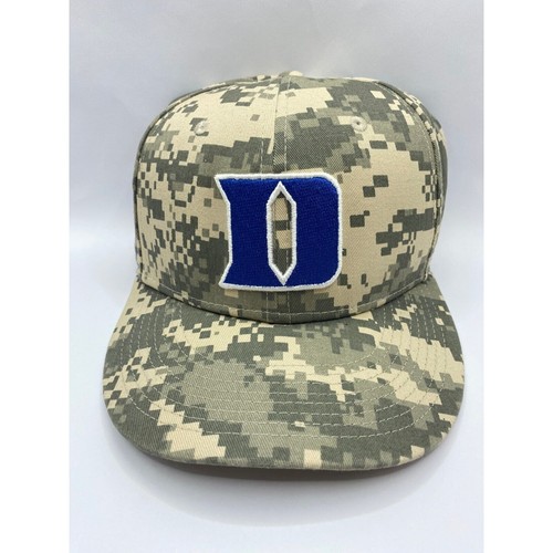 Nike Duke University Digital Camo Fitted Hat 7 5/8 Cap Brown Blue | eBay