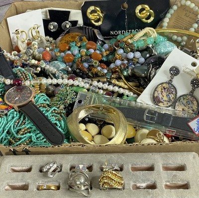 Vintage To Now GREAT WEARABLE 6 LBS Drawer Jewelry Lot Unsearched ...