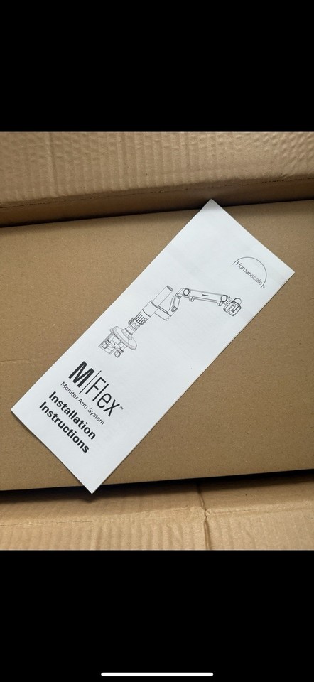 Humanscale M/Flex Desk Mount Monitor Arm Silver Tilt & Rotate Universal ...