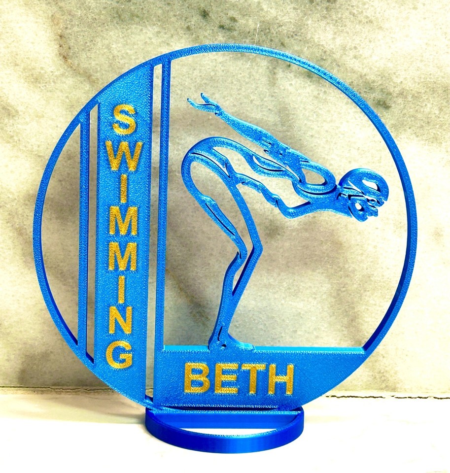 Swimmer Centerpiece: Personalized Graduation Banquet Decor | eBay