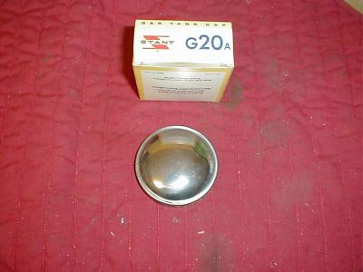 NOS STANT CHROME GAS CAP 1927-66 MANY GM FORD MOPAR STUDEBAKER AUBURN ...