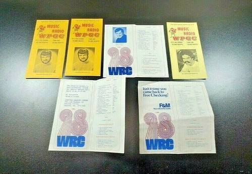Original 1975 Top 40 Radio Station Music Surveys Washington DC 98 WRC ...